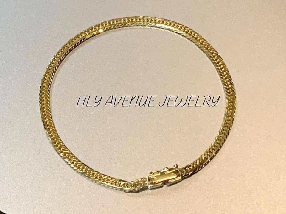 18K Japan Gold 8 Triple Cut Kihei Bracelet – HLY Avenue Jewelry