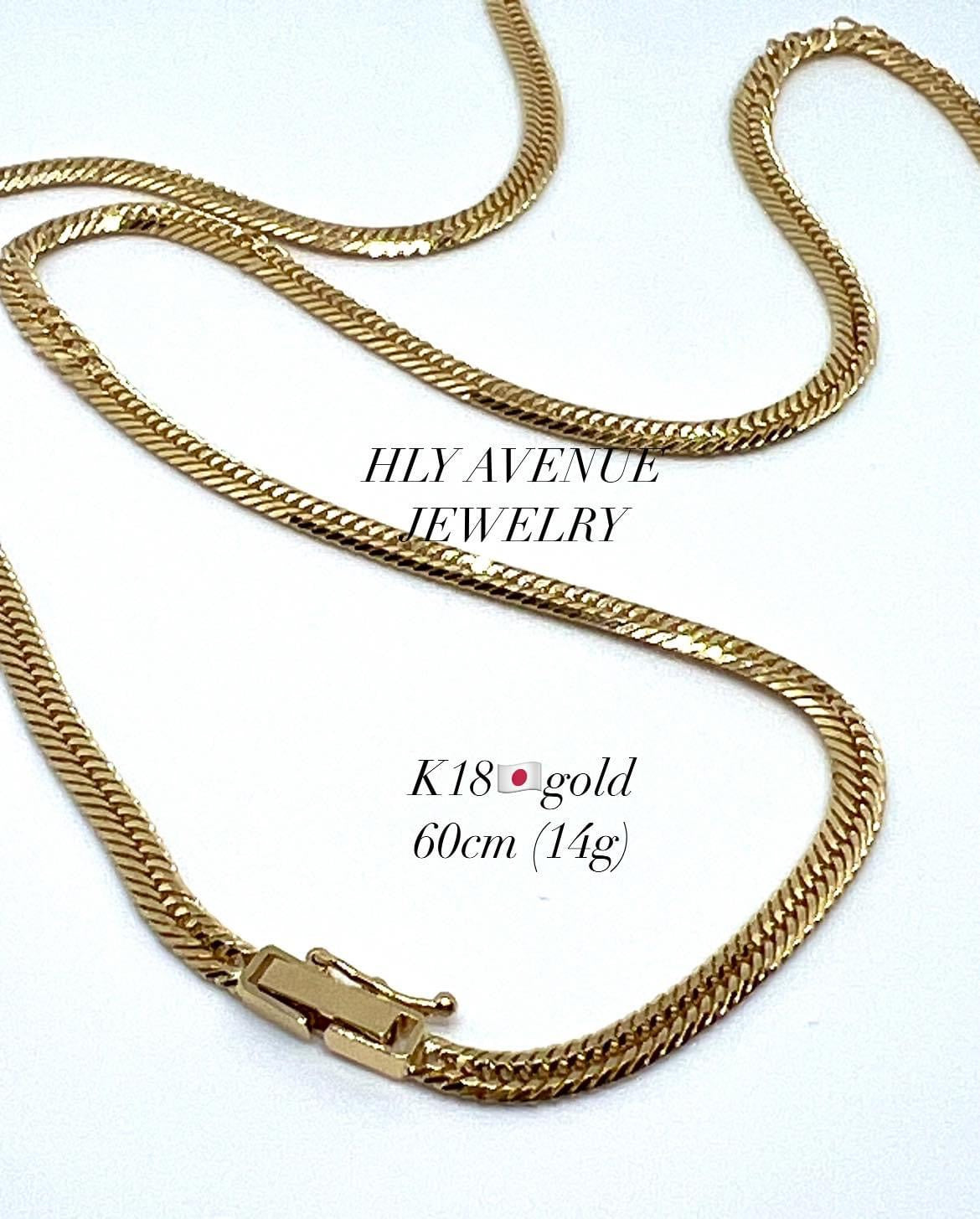 18k Japan Gold 12Triple Cut 60CM – HLY Avenue Jewelry