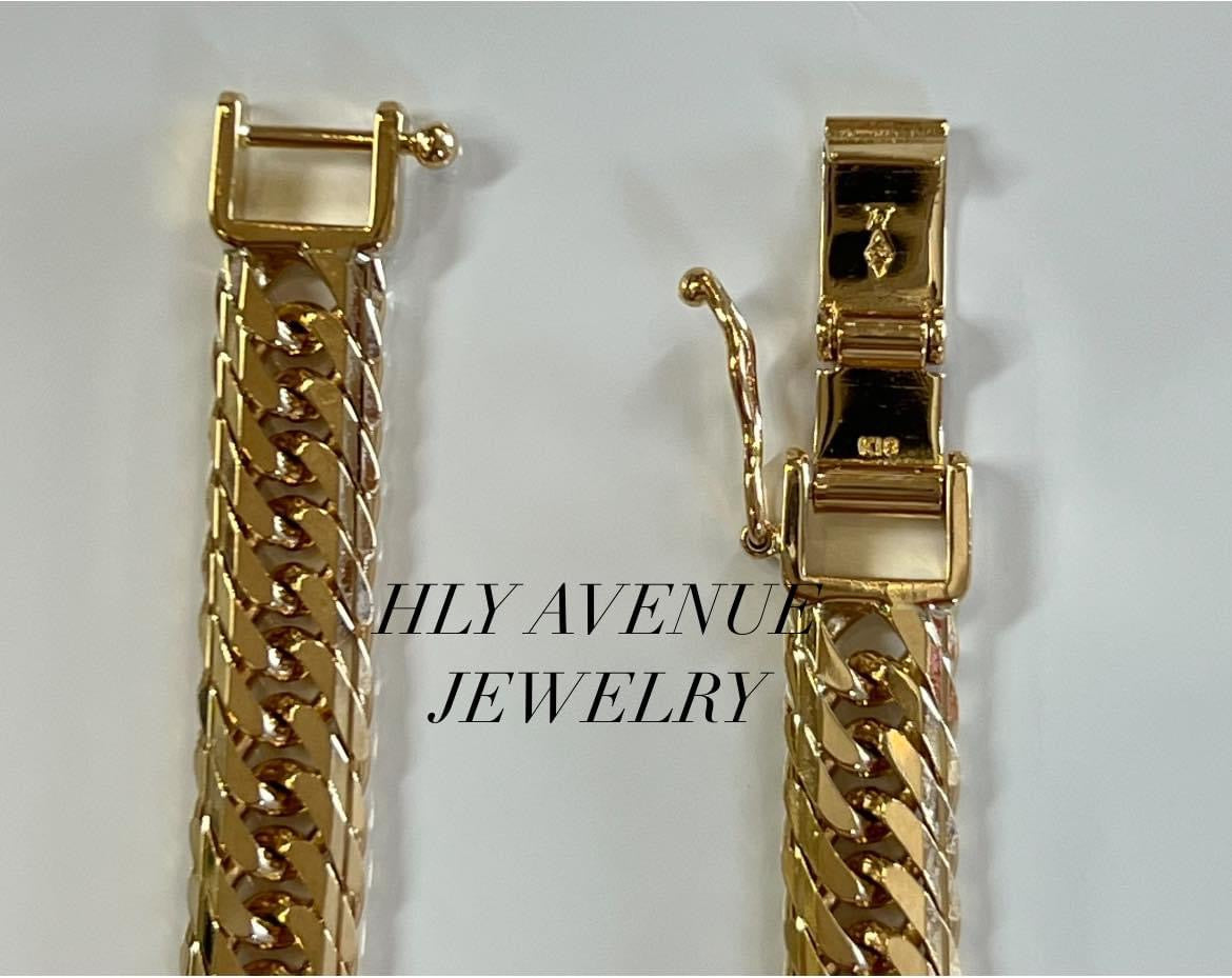 18k Japan Gold Kihei Men’s Bracelet MCut 20CM (20g) – HLY Avenue Jewelry