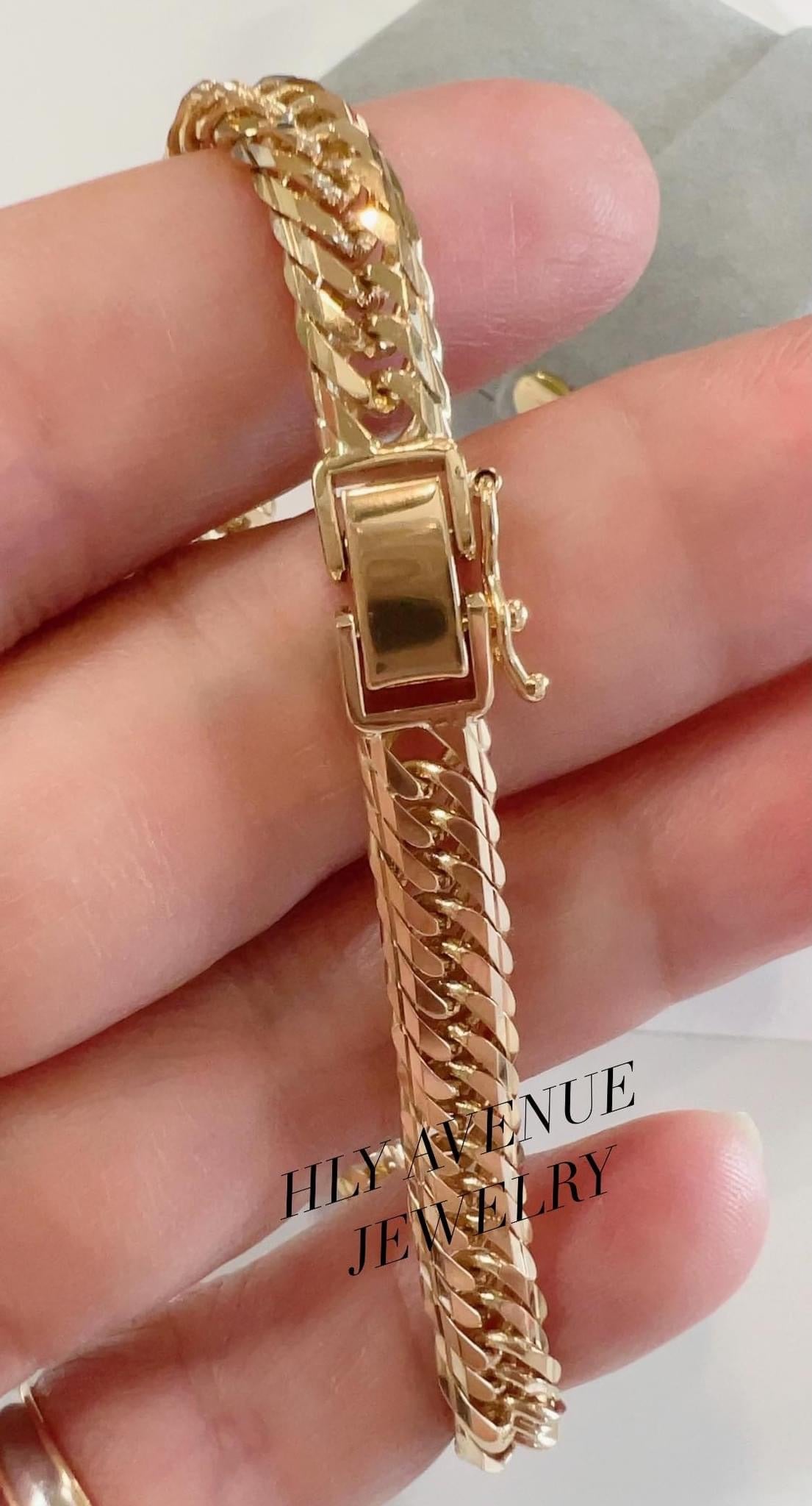 18k Japan Gold Kihei Men’s Bracelet MCut 20CM (20g) – HLY Avenue Jewelry